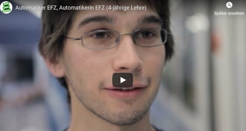 Berufslehre Automatiker EFZ - Lehrstelle & Ausbildung | Find your future
